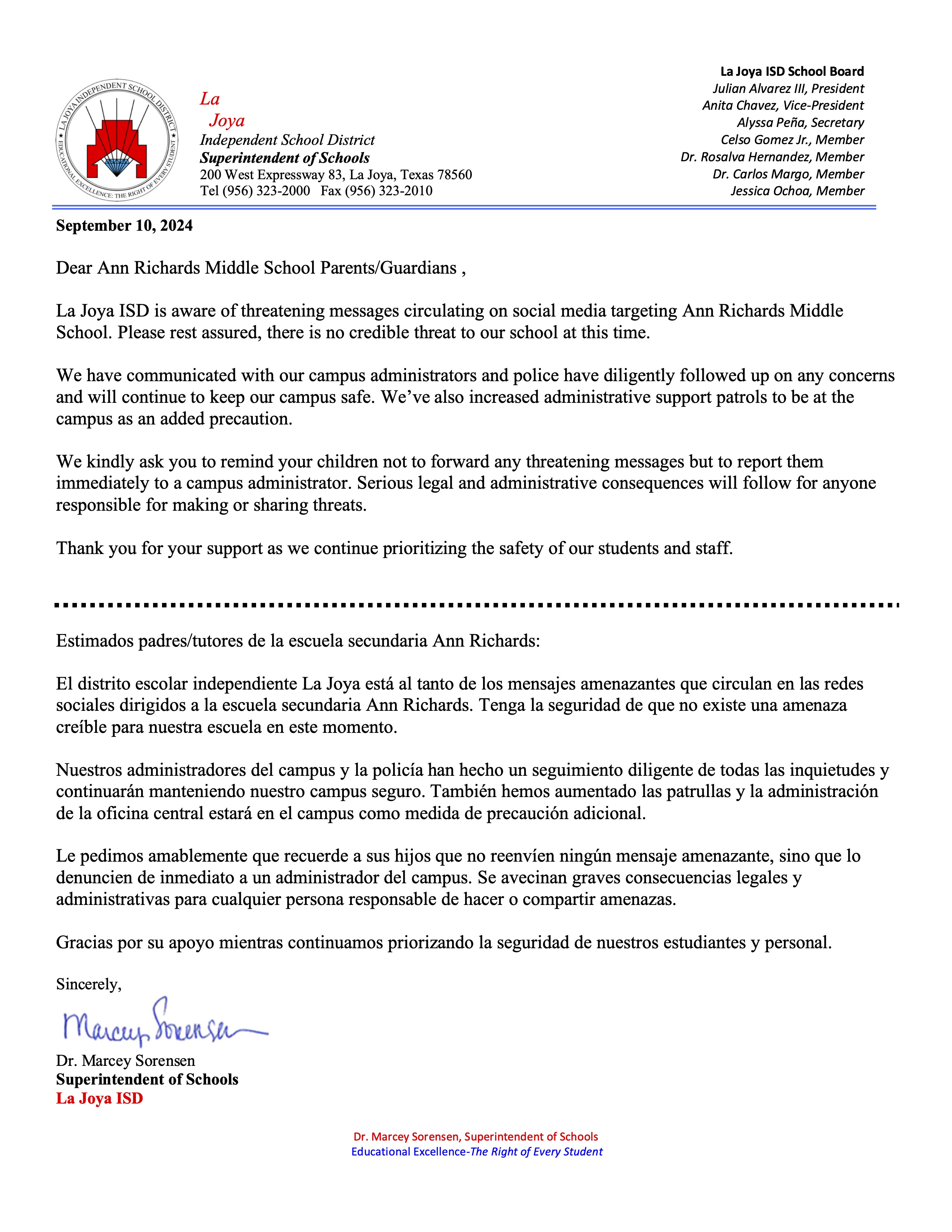Documents | La Joya Independent School District