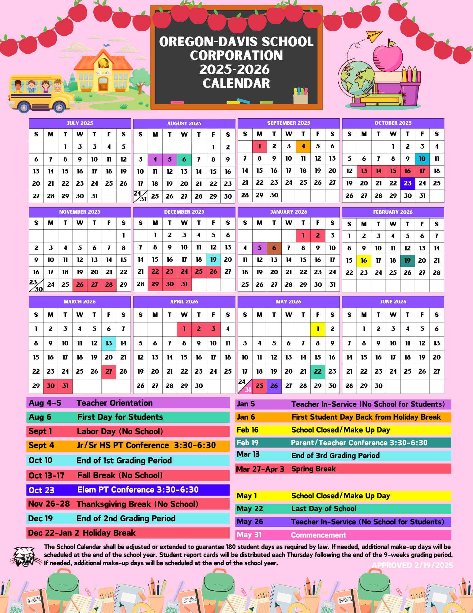 Handouts, Forms & Flyers | Oregon-Davis School