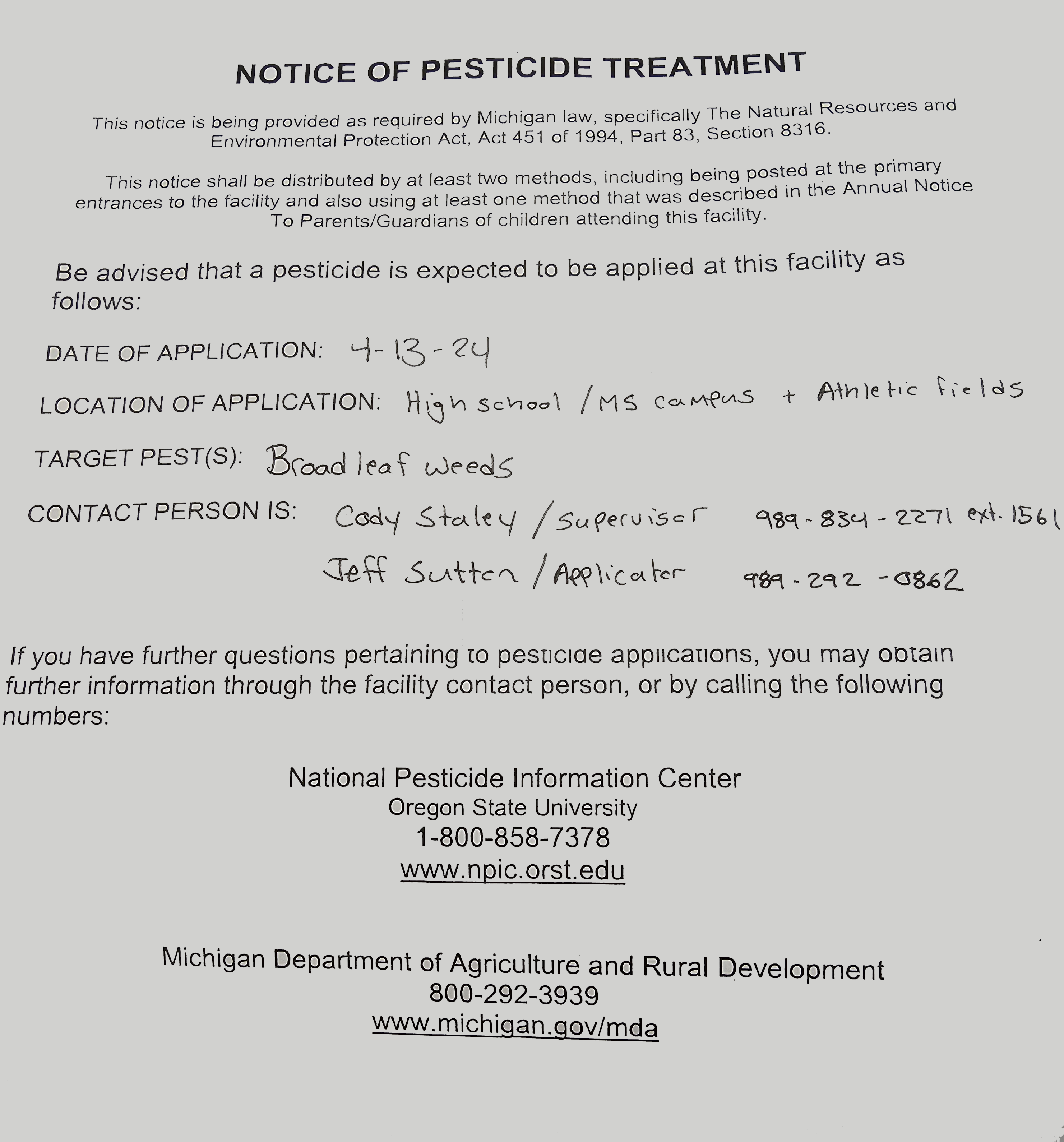 Documents | Ovid-Elsie Area Schools