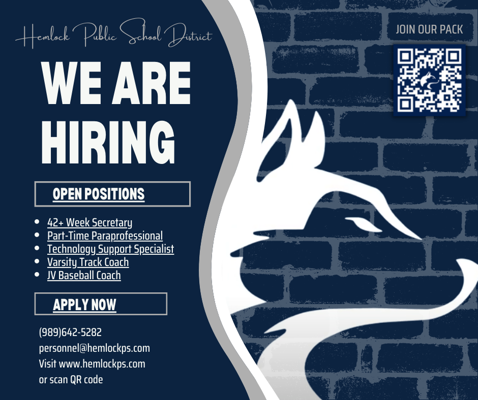 Start Your Journey As A Difference Maker Apply Today Hemlock Public